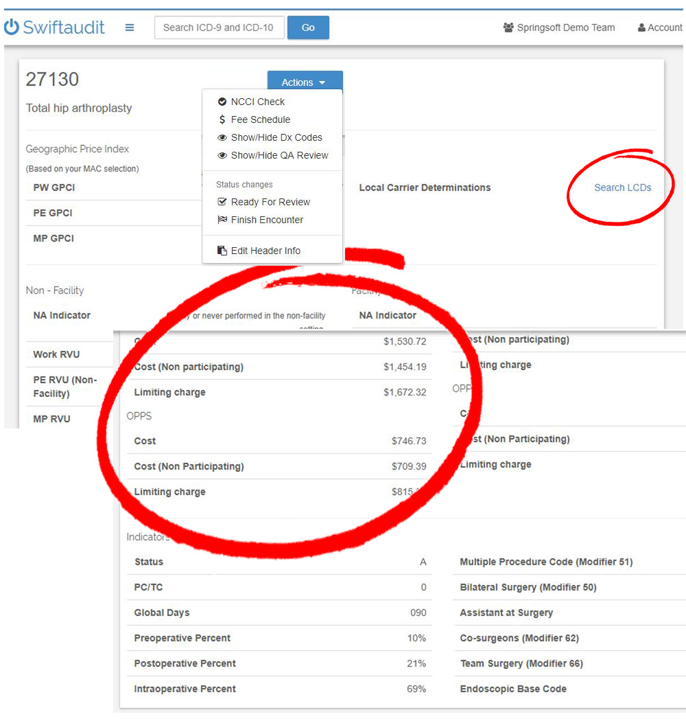 Physician Fee Schedules – Assistant