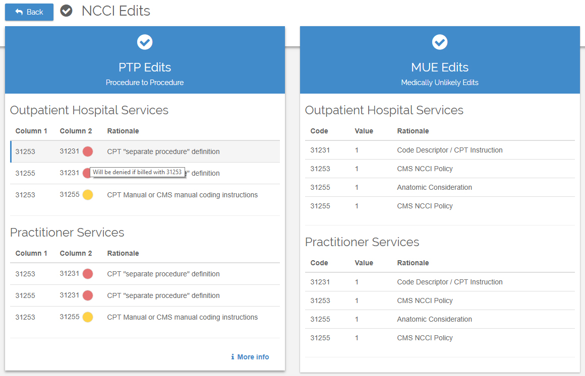NCCI Edits – Assistant