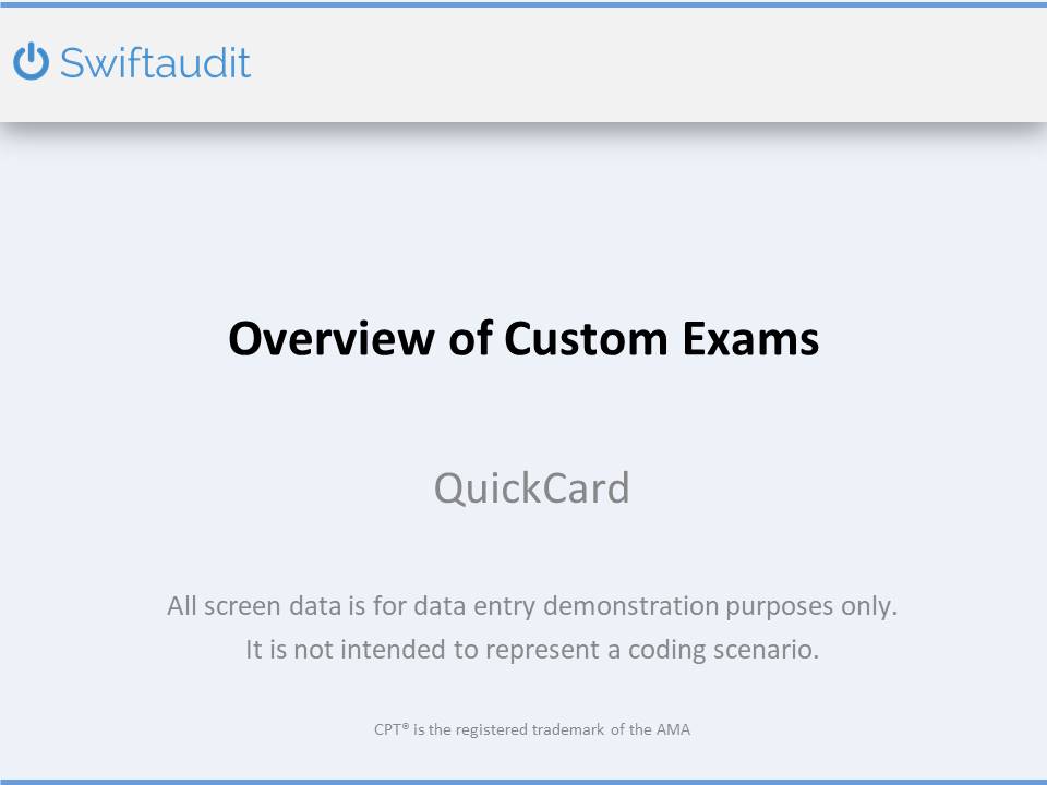 How To Create a Custom Exam – Assistant